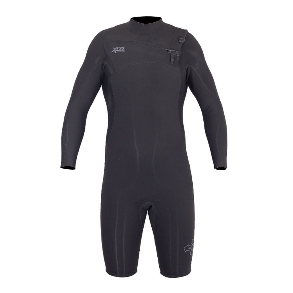 COMP 2 MM - SHORT JOHN MANGA LONGA BLACK - Xcel Wetsuits Brasil
