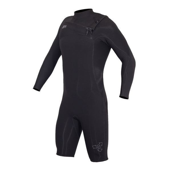 COMP 2 MM - SHORT JOHN MANGA LONGA BLACK - Xcel Wetsuits Brasil